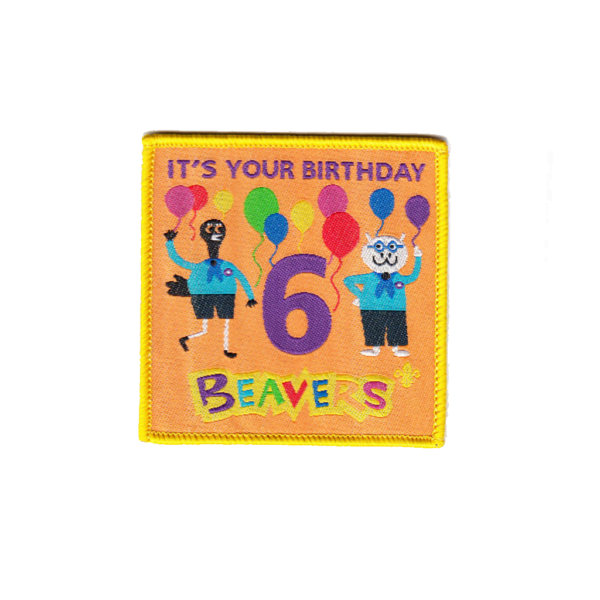 Beavers Embroidered 6th Birthday Fun Badge | Project X Adventures