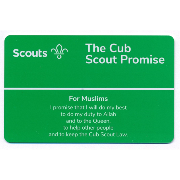 Cubs Promise Card - Muslims | Project X Adventures